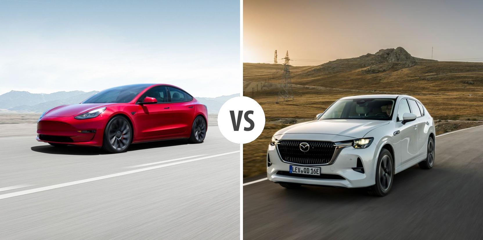 TESLA Model 3 VS Mazda CX-60 Autovergleich | AUTOGOTT.AT