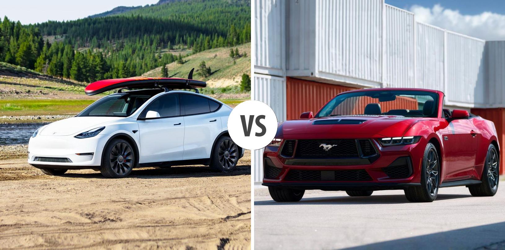 TESLA Model Y VS Ford Mustang Convertible – Vergleiche Preise, Leistung ...