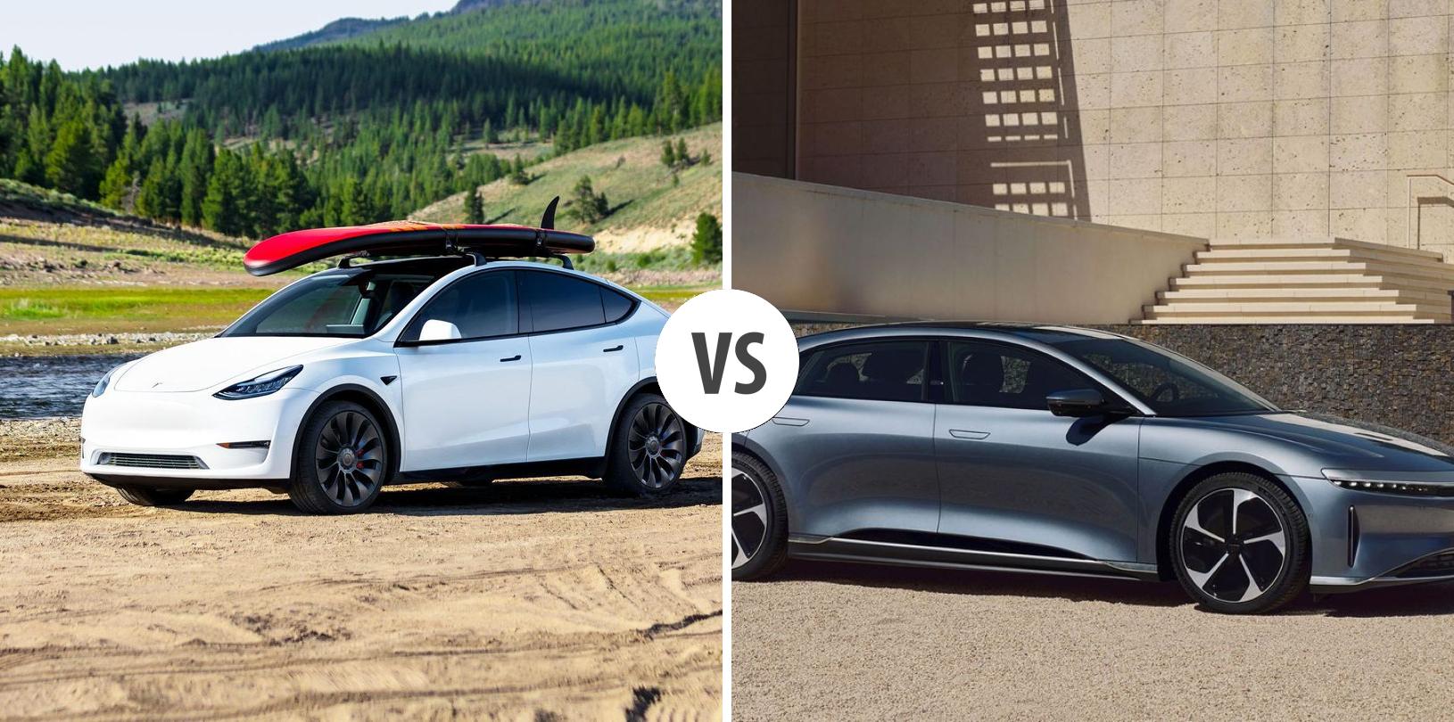 TESLA Model Y VS Lucid Air – Vergleiche Preise, Leistung, Kofferraum ...