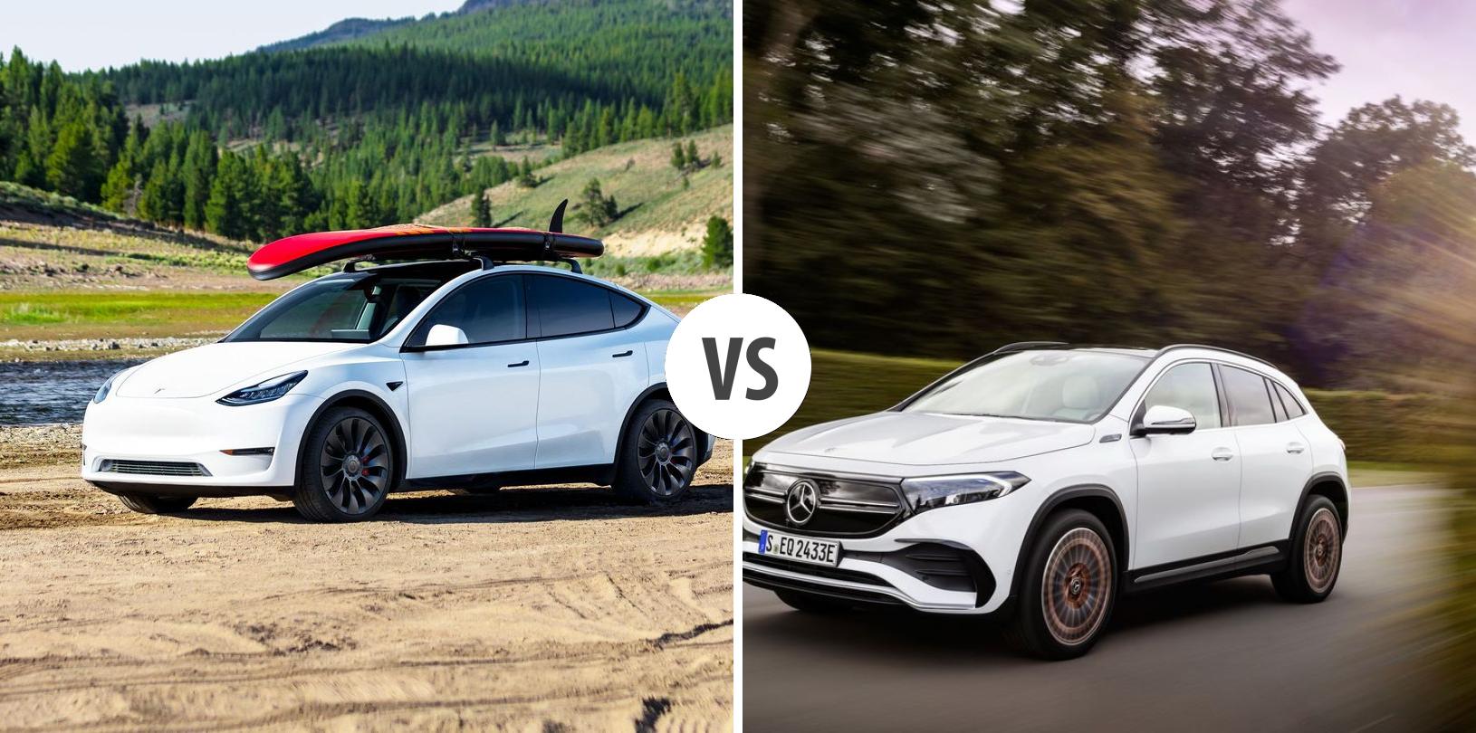 TESLA Model Y VS Mercedes EQA – Vergleiche Preise, Leistung, Kofferraum ...