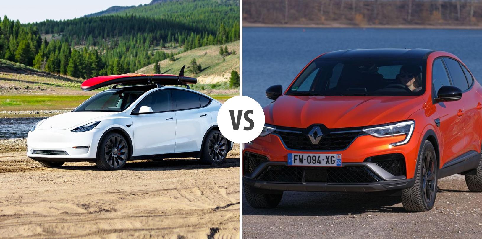 TESLA Model Y VS Renault Arkana Autovergleich | AUTOGOTT.AT