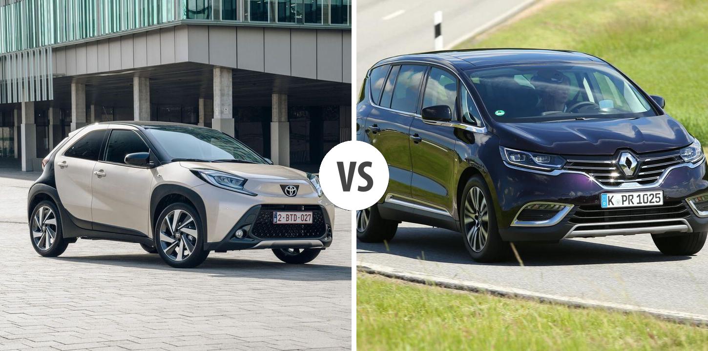 Toyota Aygo X VS Renault Espace – Vergleiche Preise, Leistung ...