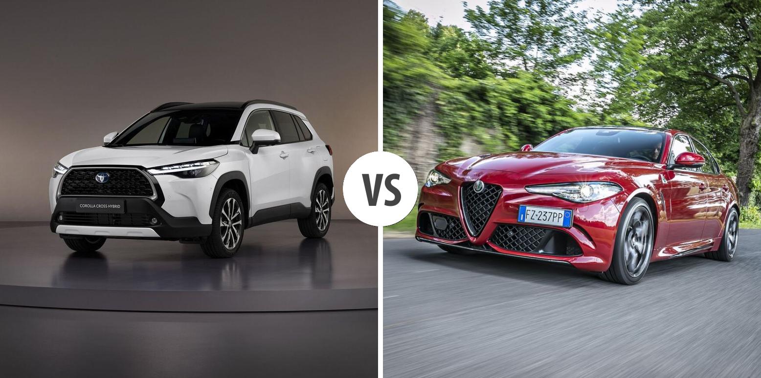 Toyota Corolla Cross VS Alfa Romeo Giulia Autovergleich | AUTOGOTT.AT
