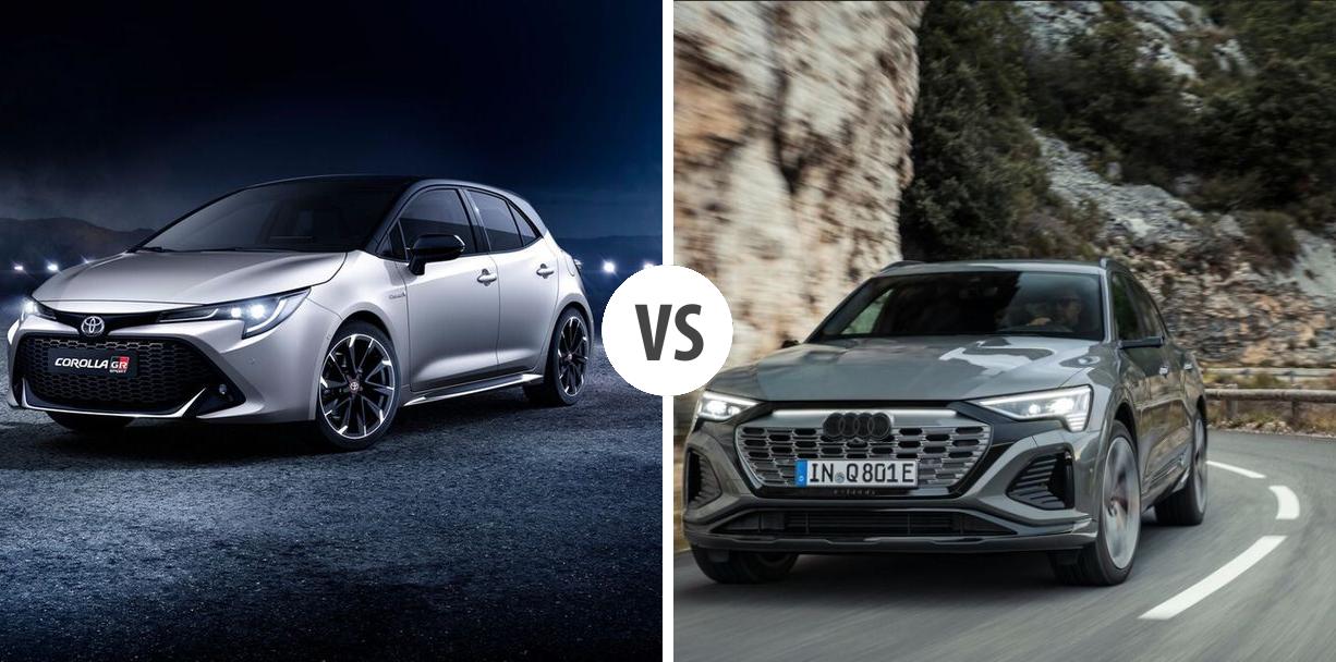 Toyota Corolla VS Audi Q8 e-tron Autovergleich | AUTOGOTT.AT