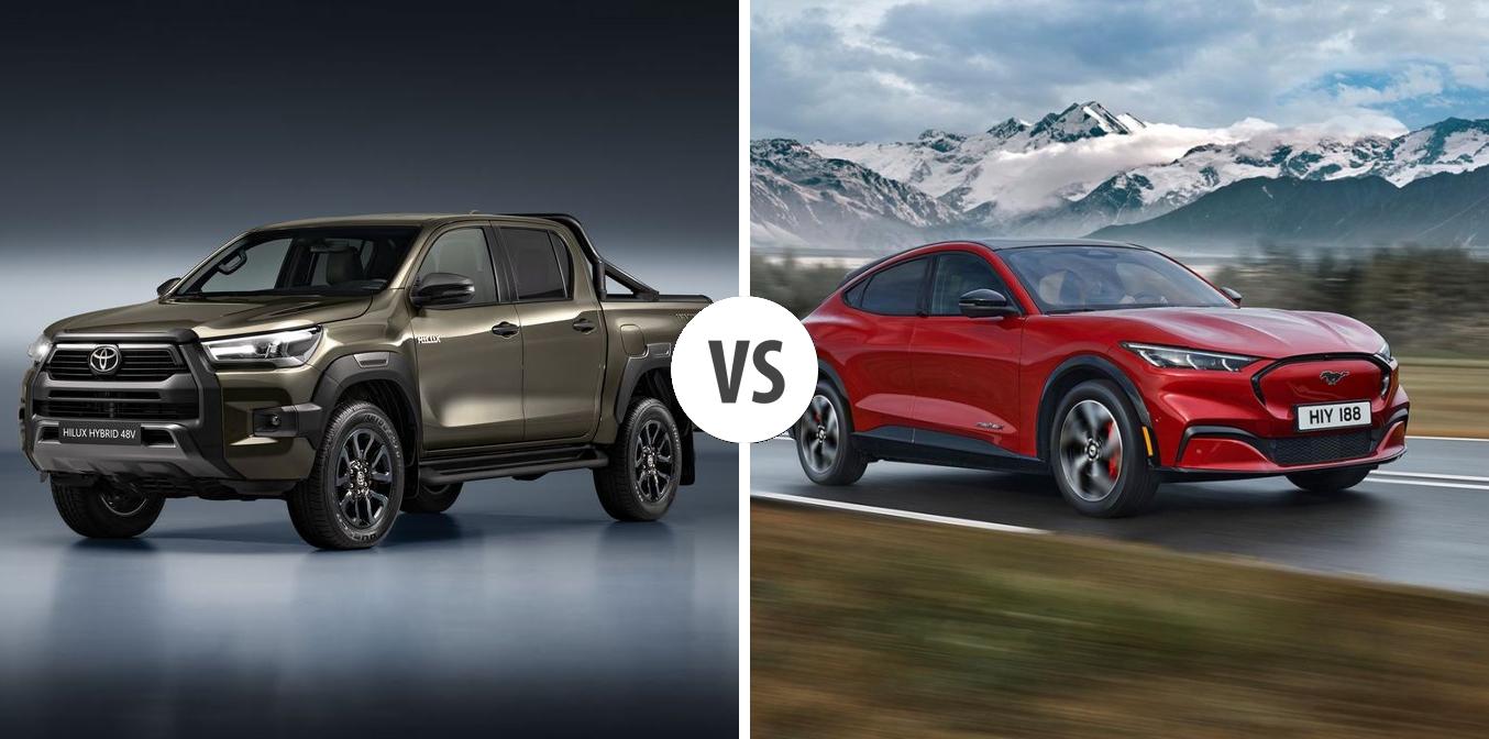 Toyota Hilux VS Ford Mustang Mach-E – Vergleiche Preise, Leistung ...