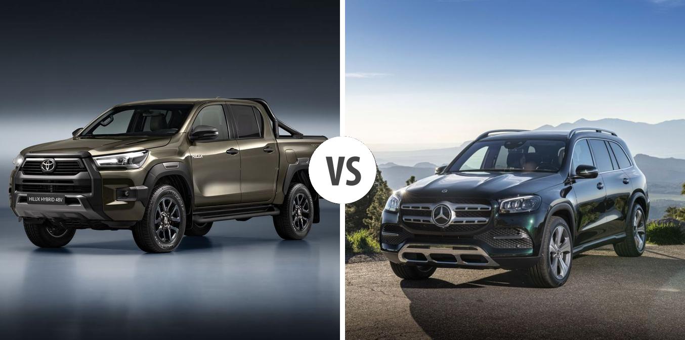 Toyota Hilux VS Mercedes GLS – Vergleiche Preise, Leistung, Kofferraum ...