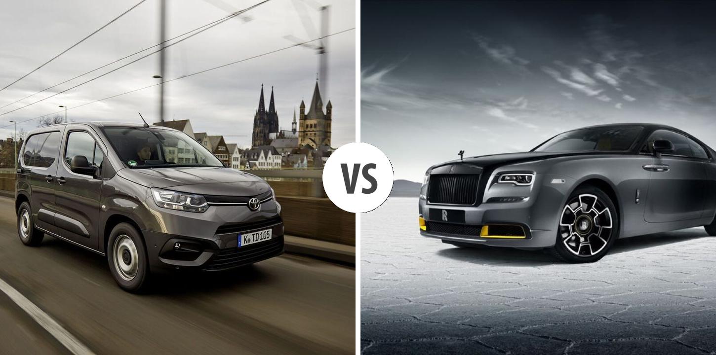 Toyota Proace City Verso L1 Elektro VS Rolls-Royce Wraith (bis 2025 ...