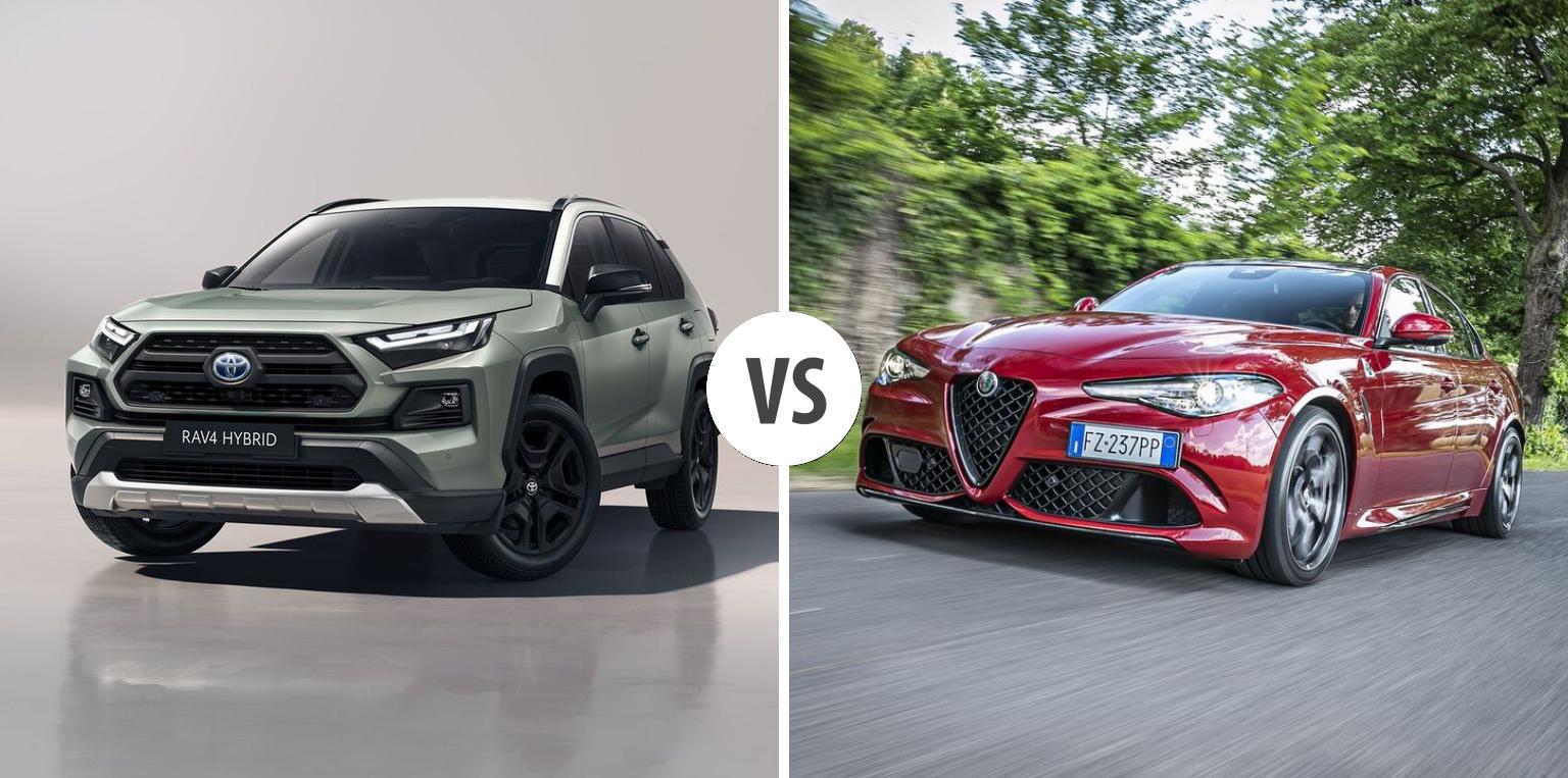 Toyota RAV4 VS Alfa Romeo Giulia Autovergleich | AUTOGOTT.AT
