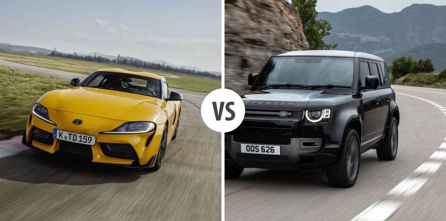 Toyota Supra VS Land Rover Defender – Vergleiche Preise, Leistung ...