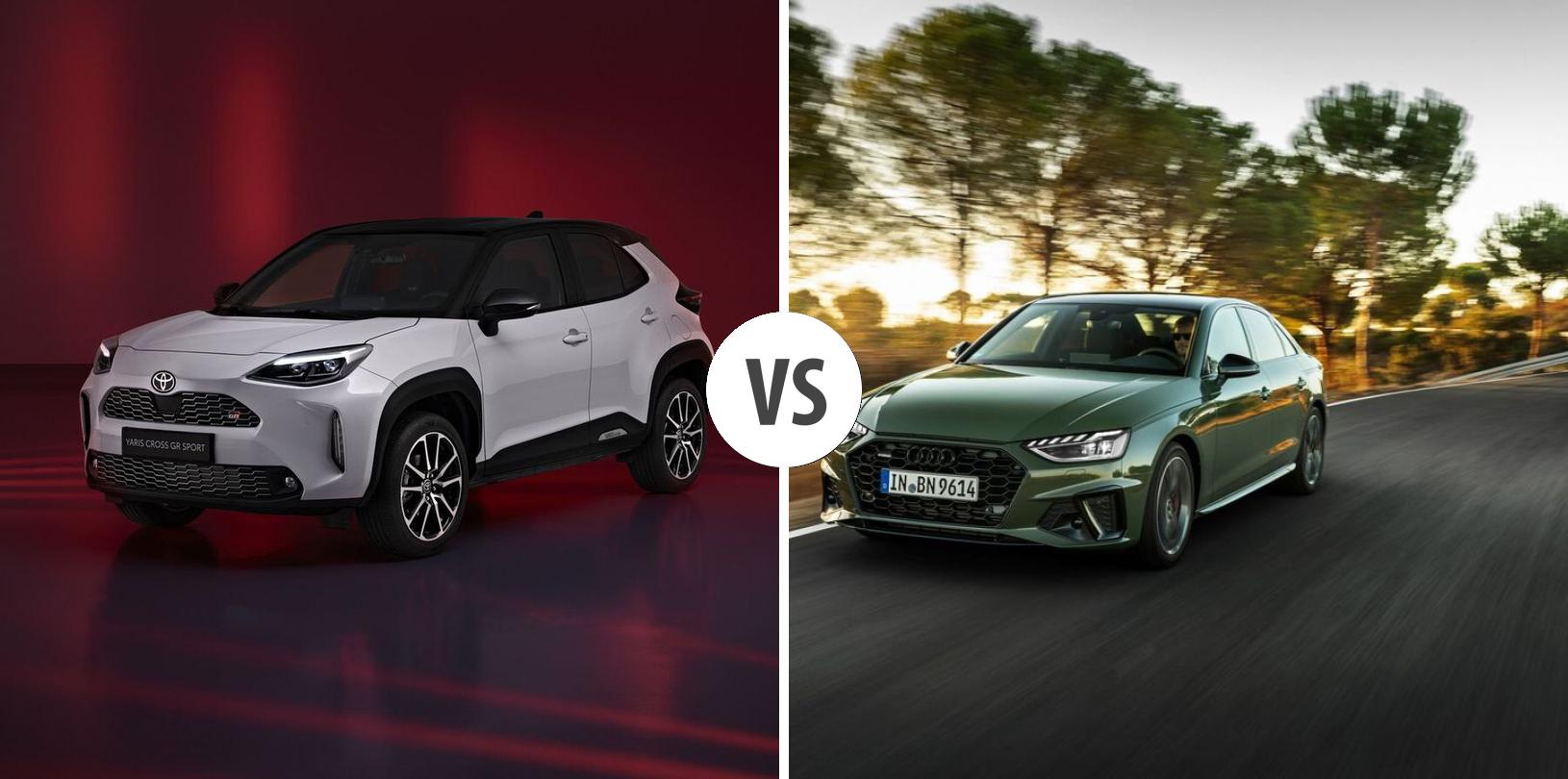 Toyota Yaris Cross VS Audi A4 Limousine Autovergleich | AUTOGOTT.AT