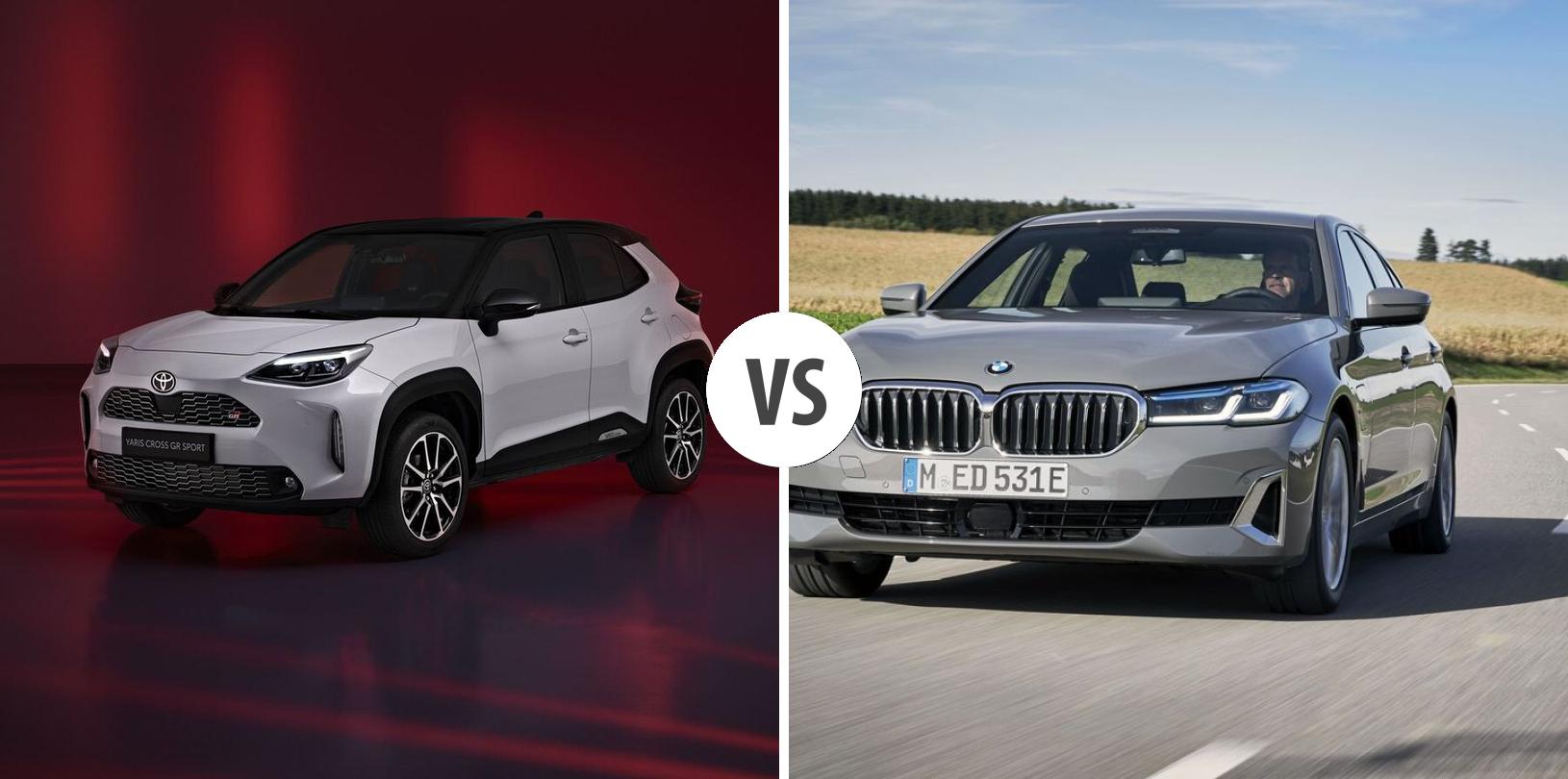 Toyota Yaris Cross VS BMW 5er Limousine Autovergleich | AUTOGOTT.AT