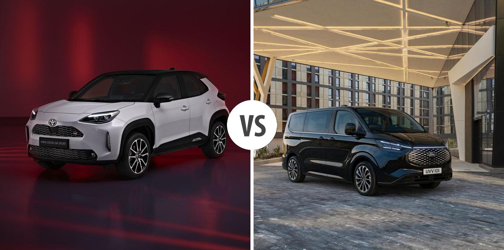 Toyota Yaris Cross VS Ford Tourneo Custom Autovergleich | AUTOGOTT.AT