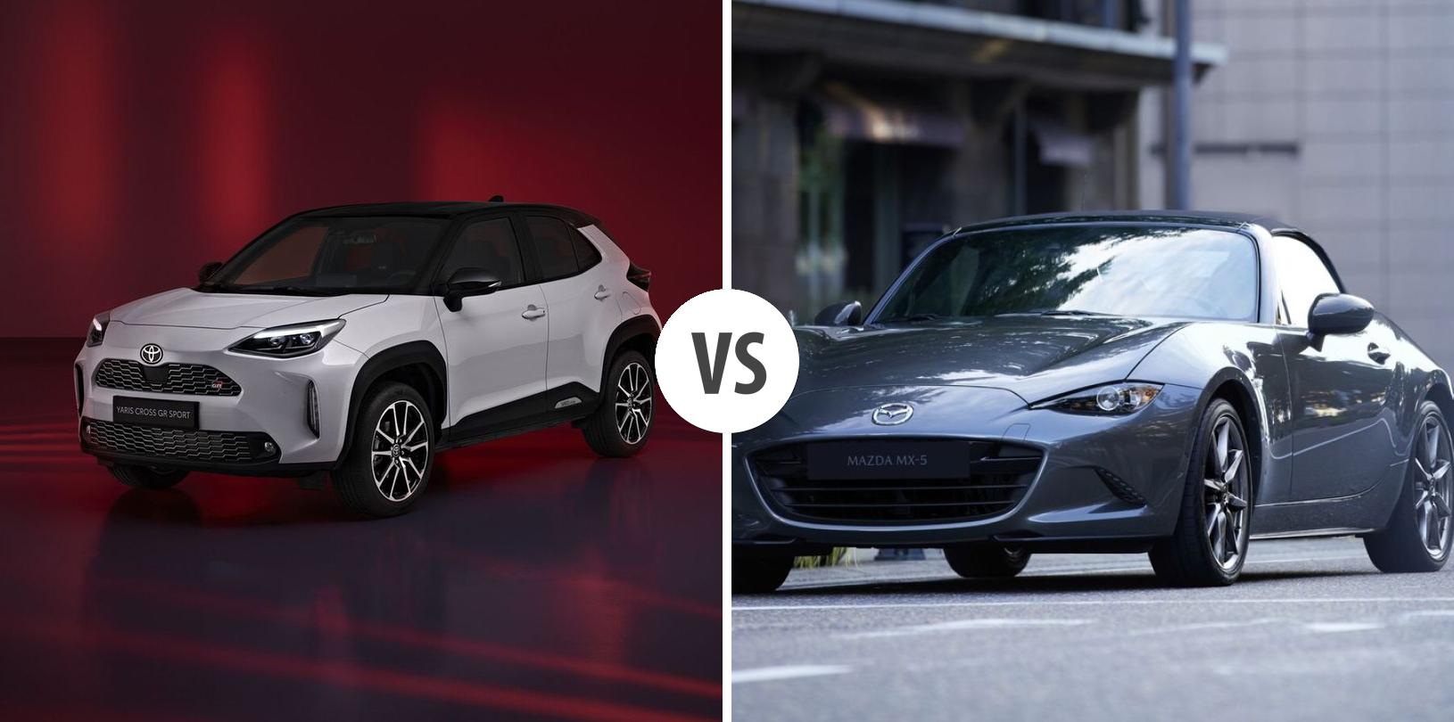 Toyota Yaris Cross VS Mazda MX-5 Autovergleich | AUTOGOTT.AT