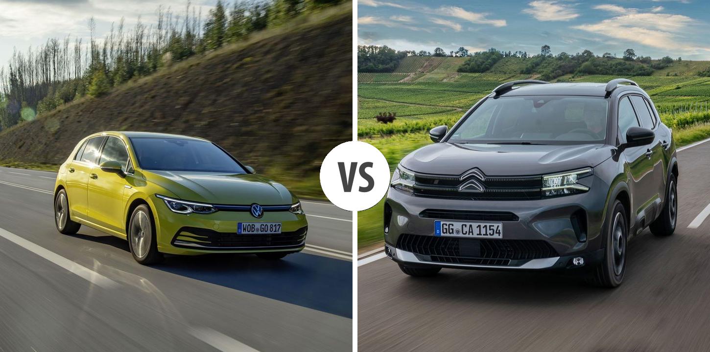 Volkswagen Golf VS Citroën C5 Aircross Autovergleich | AUTOGOTT.AT