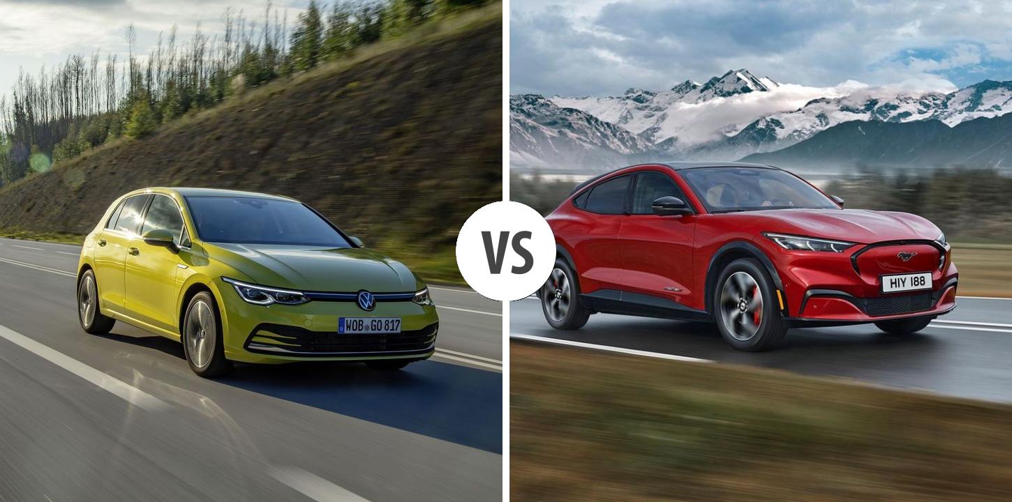 Volkswagen Golf VS Ford Mustang Mach-E – Vergleiche Preise, Leistung ...
