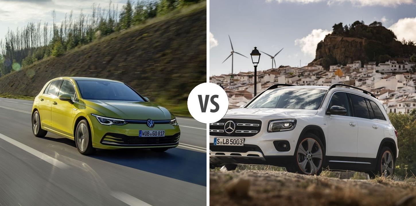 Volkswagen Golf VS Mercedes GLB – Vergleiche Preise, Leistung ...