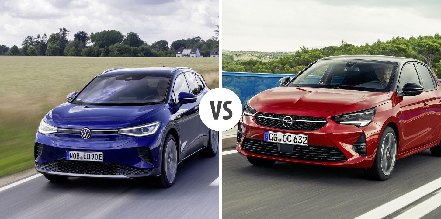 Volkswagen ID.4 VS Opel Corsa Electric Autovergleich | AUTOGOTT.AT