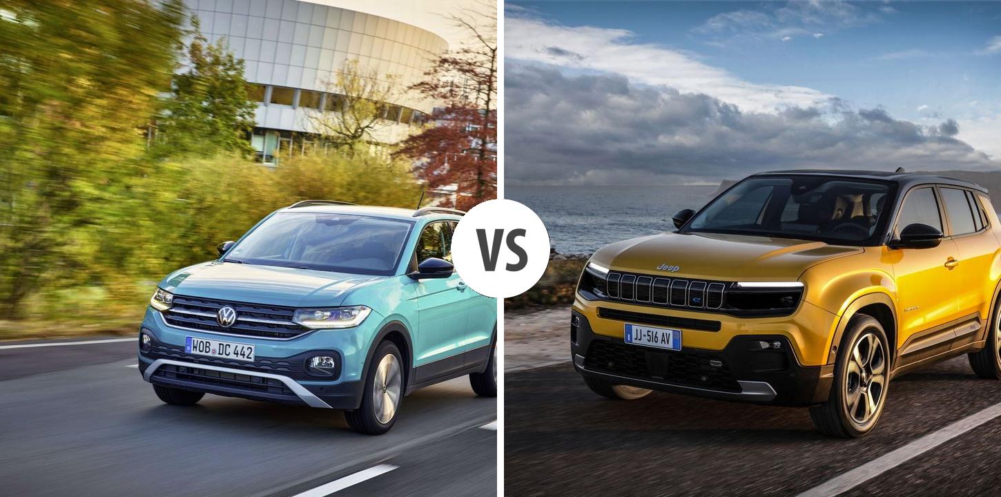 Volkswagen T-Cross VS Jeep Avenger Electric Autovergleich | AUTOGOTT.AT