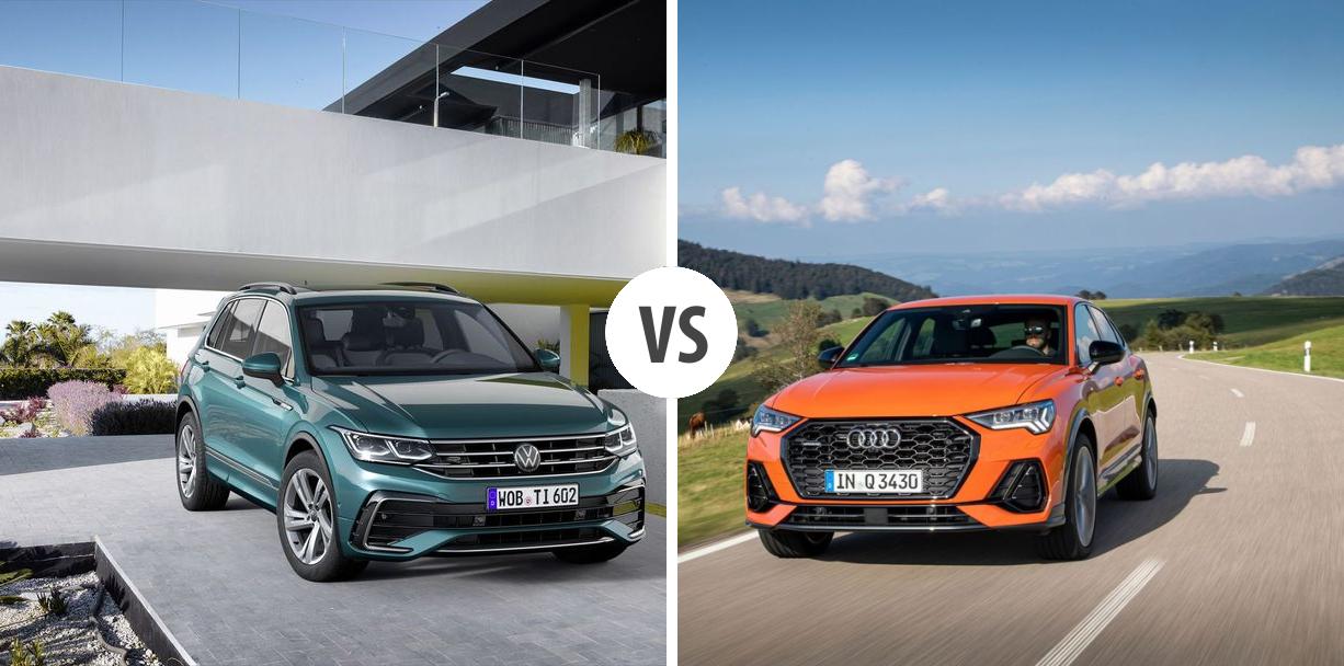 Volkswagen Tiguan VS Audi Q3 Sportback Autovergleich | AUTOGOTT.AT
