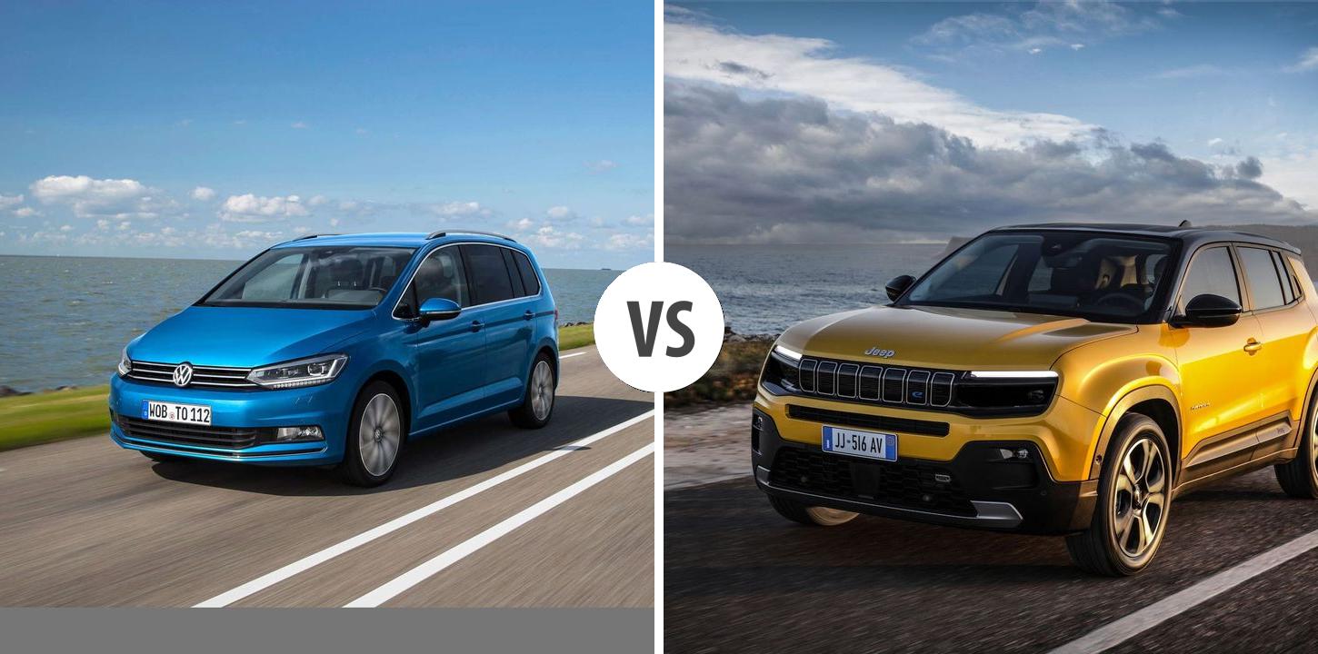 Volkswagen Touran VS Jeep Avenger Electric Autovergleich | AUTOGOTT.AT