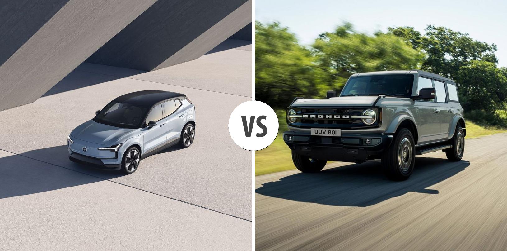 Volvo EX30 VS Ford Bronco – Vergleiche Preise, Leistung, Kofferraum ...