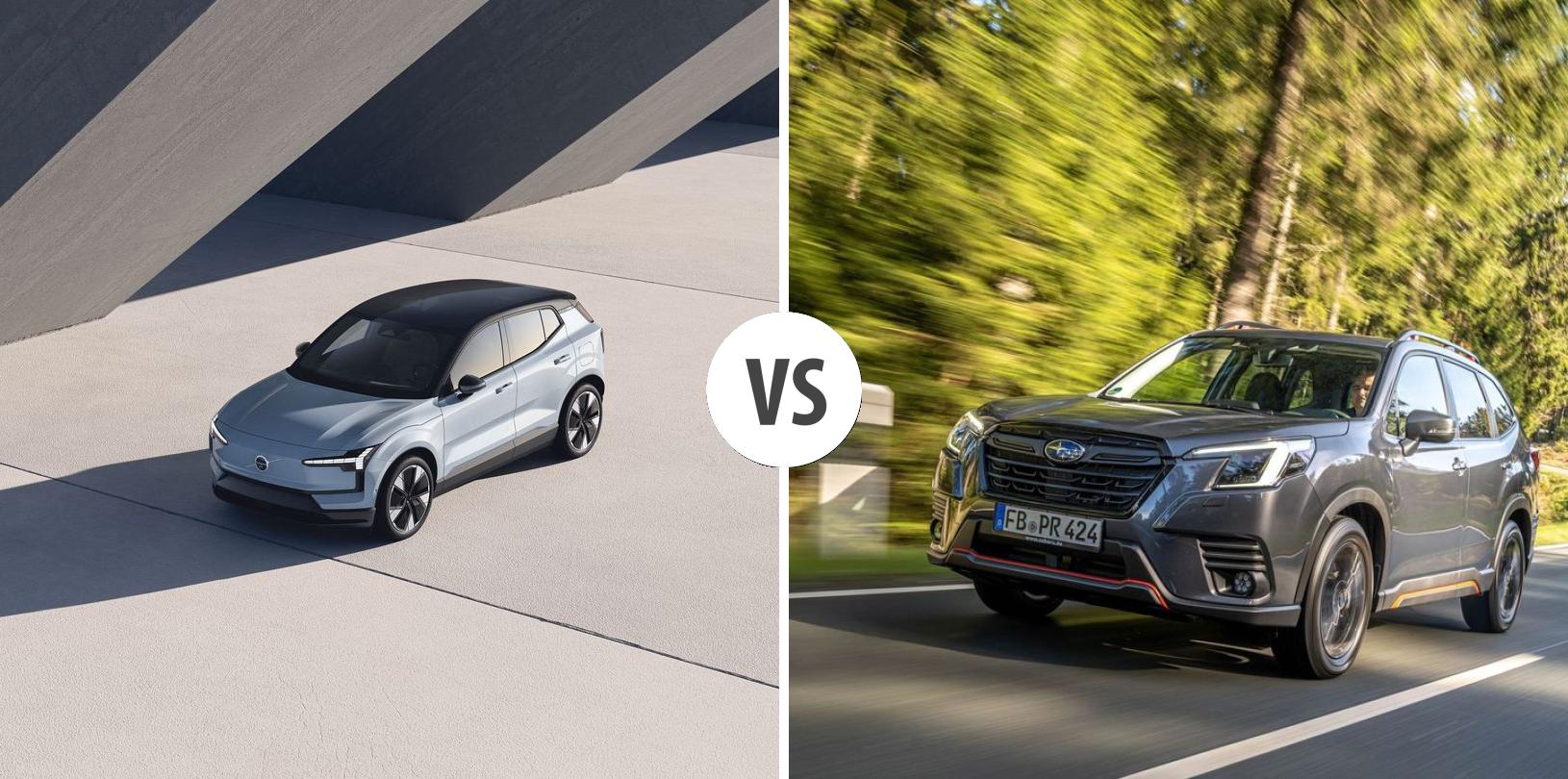 Volvo EX30 VS Subaru Forester – Vergleiche Preise, Leistung, Kofferraum ...