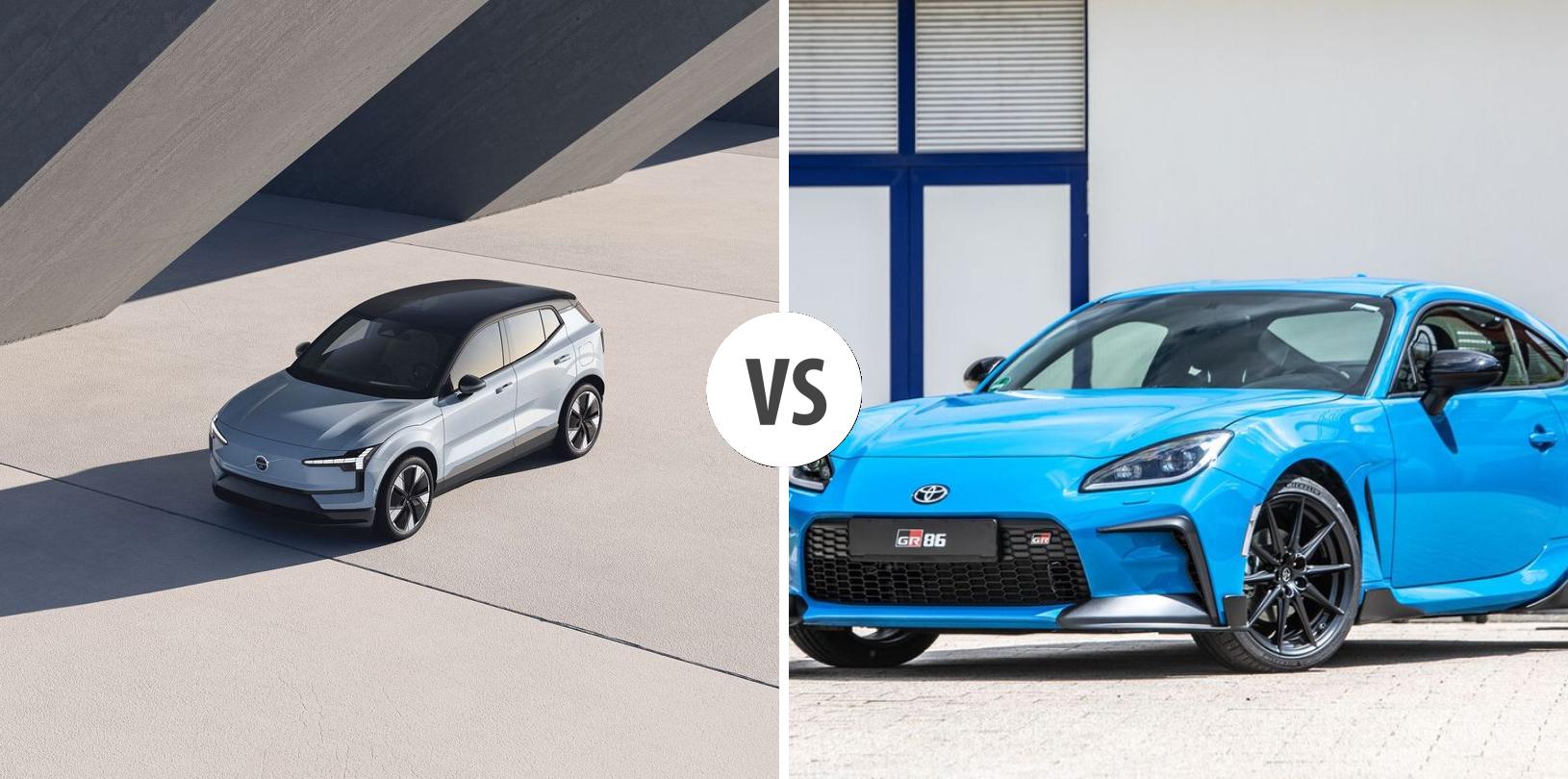 Volvo EX30 VS Toyota GR86 Autovergleich | AUTOGOTT.AT