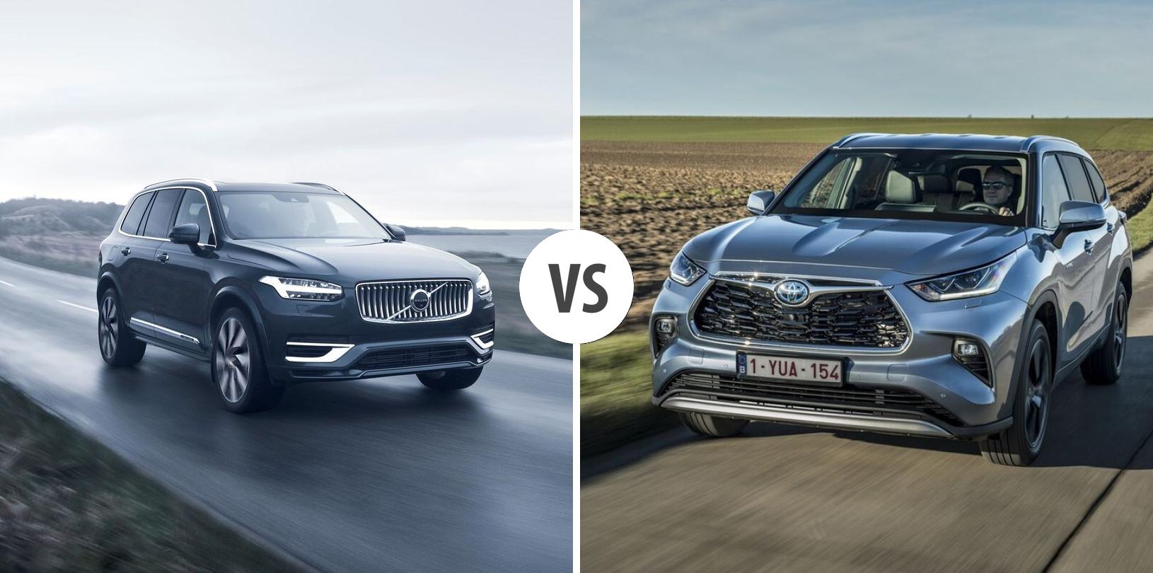 Volvo XC90 VS Toyota Highlander Autovergleich | AUTOGOTT.AT